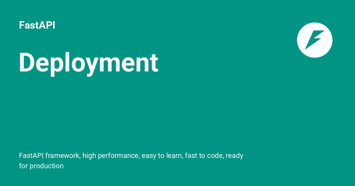 Deployment - FastAPI