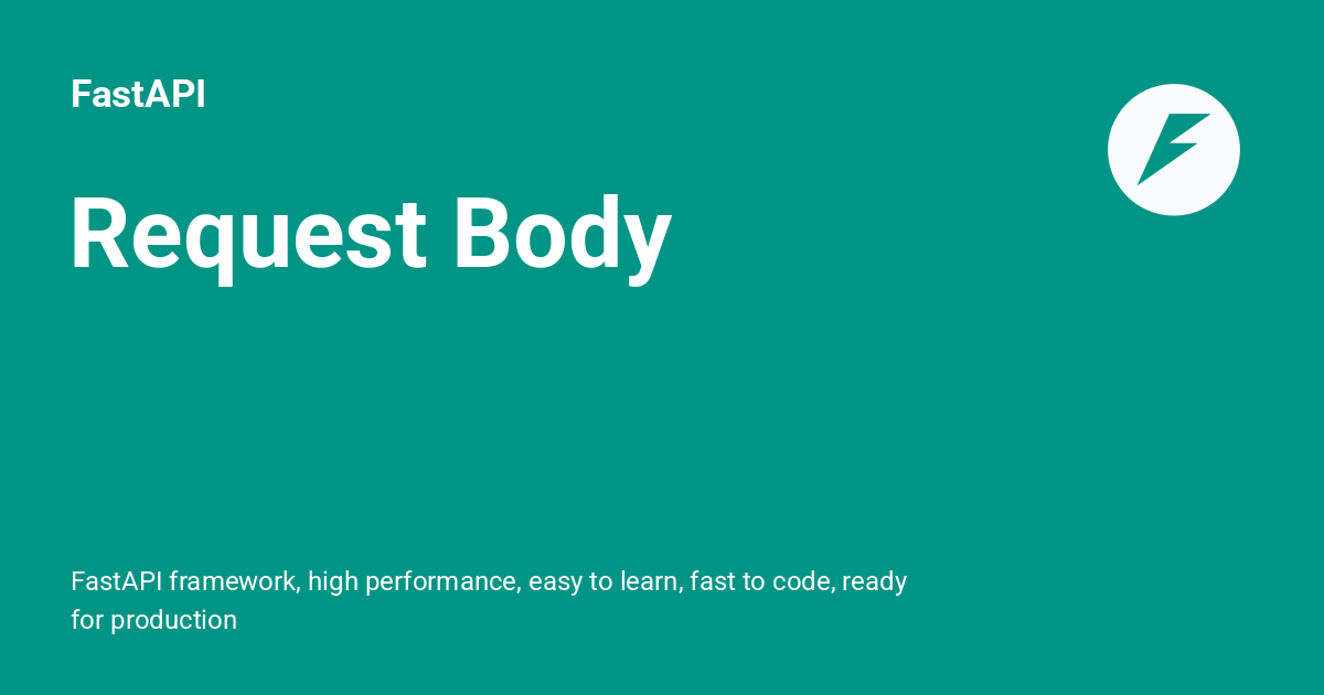 Request Body - FastAPI